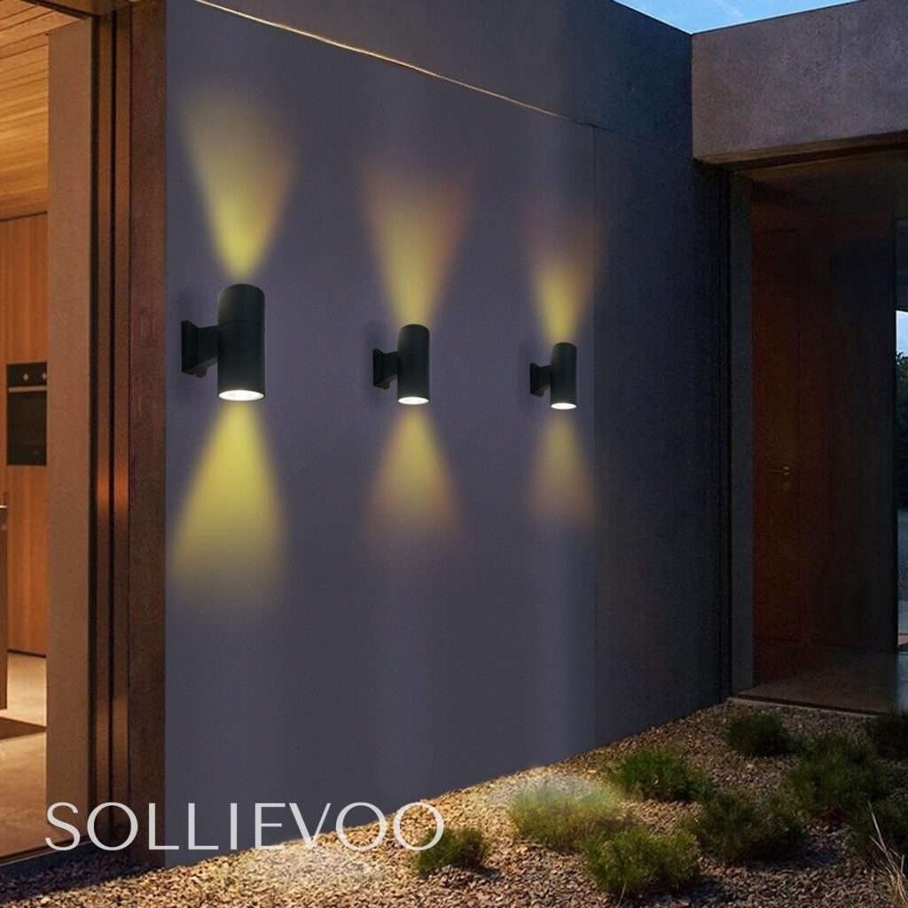 Muurlamp voor binnen en buiten - up down verlichting Leon - Sollievoo